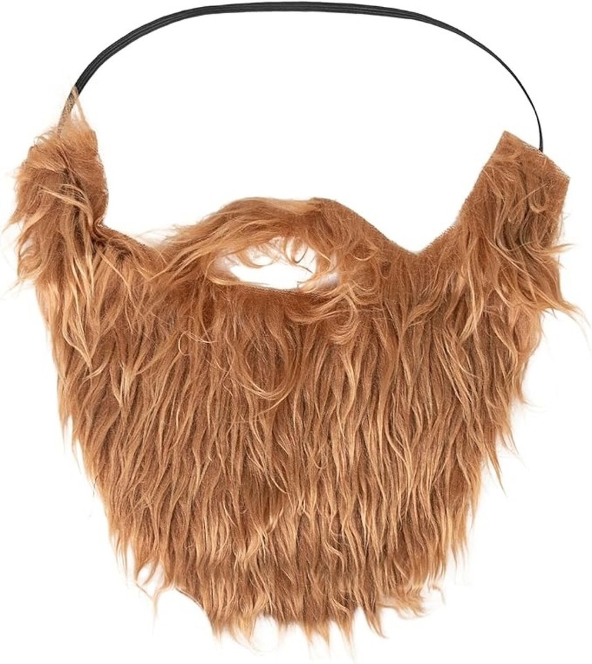 Dress Up America Fake Beard Costume - Costume Beard and Mustache - One ...