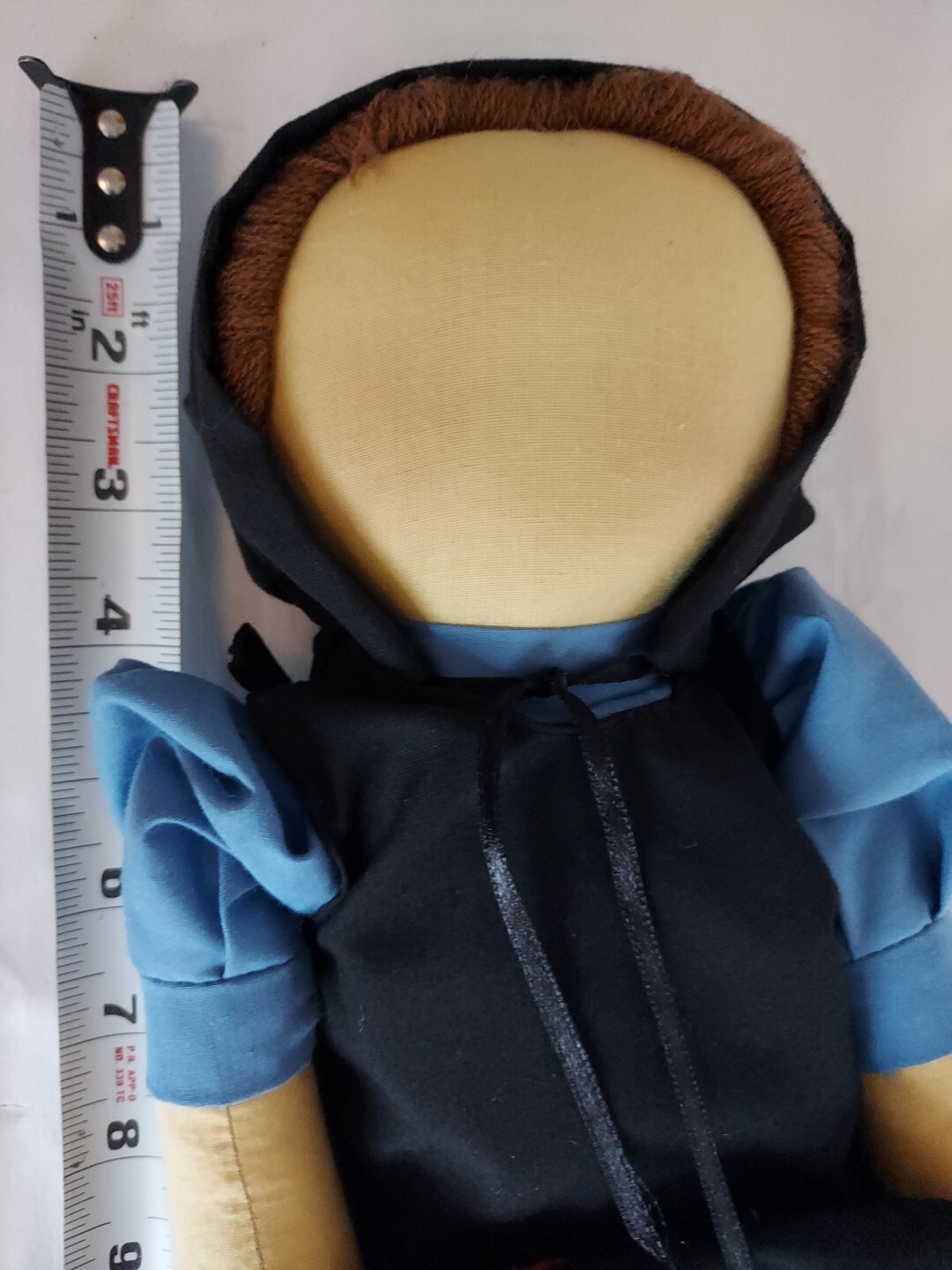 Traditional Amish Soft Rag Doll Girl Faceless Bonnet Quilt Farm Country ...