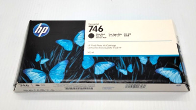 HP 746 P2V83A Matte Black 300ml Ink Cartridge DesignJet Z6 Z9 Printers ...