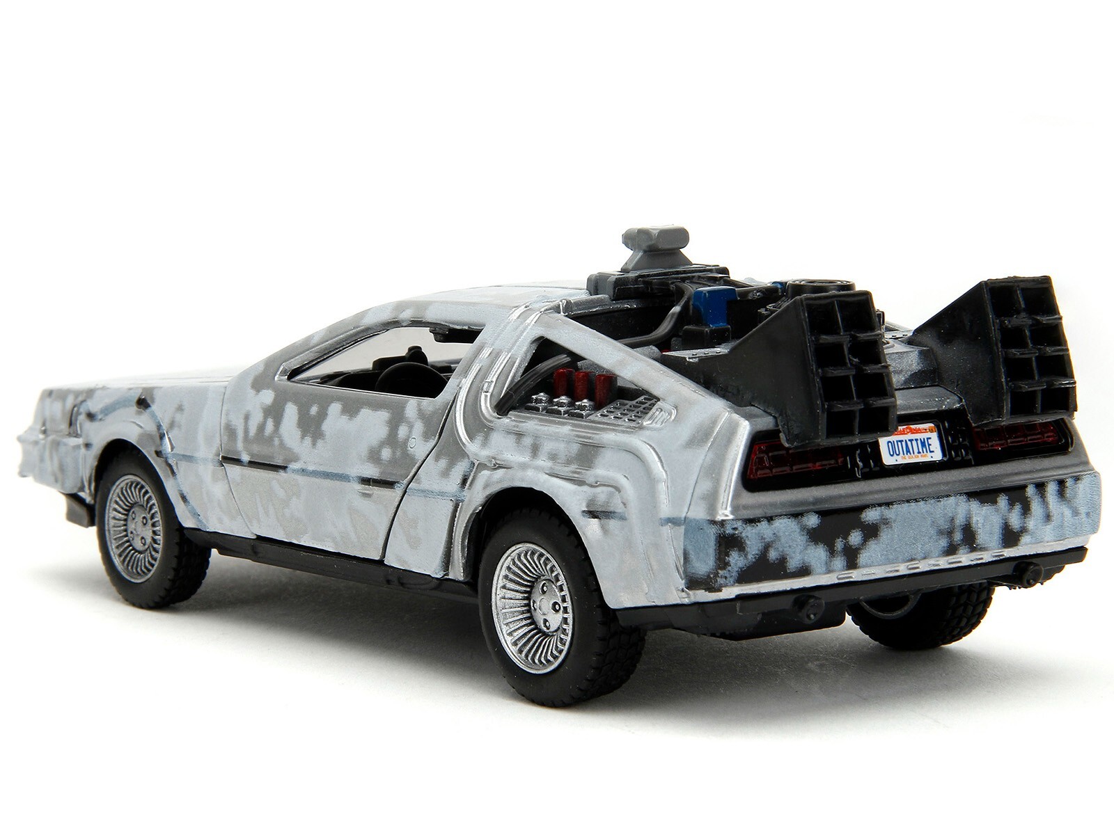 DMC DELOREAN TIME MACHINE (FROST VER.) BACK TO THE FUTURE 1/32 MODEL ...