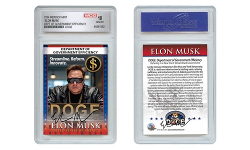 2024 ELON MUSK Trump Dept of Government Efficiency Trading Card DOGE ...