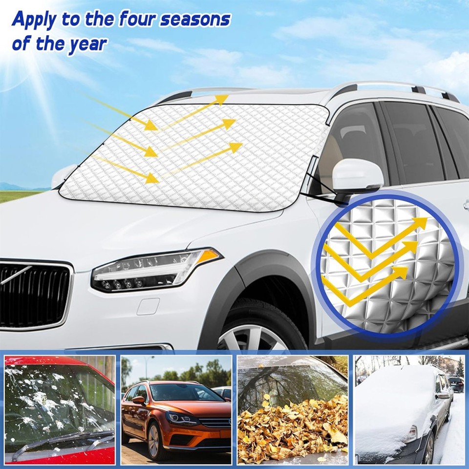 Windscreen Cover Window Screen Frost Ice Snow Sun Dust Protector for ...