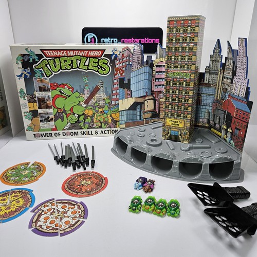Vintage Teenage Mutant Hero Turtles Tower Of Doom Skill & Action Game ...