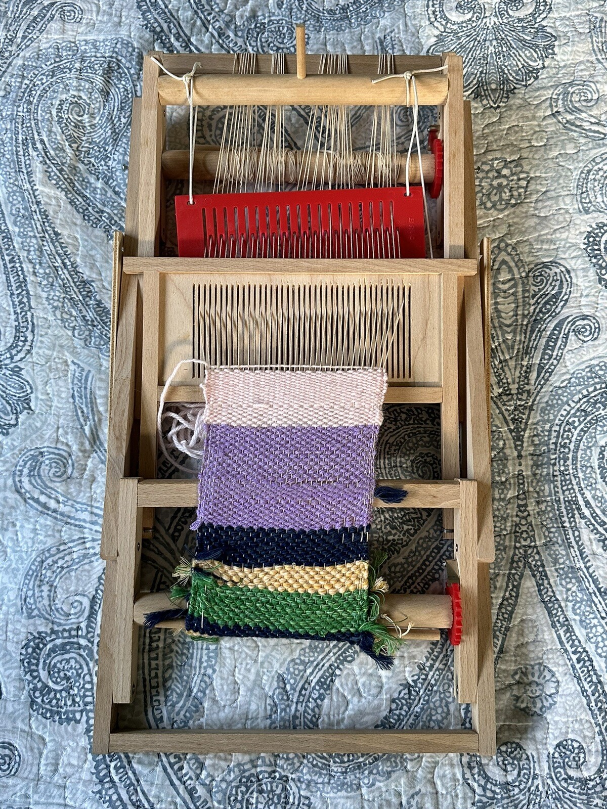 BRIO Wooden Collapsible Portable Weaving Loom Sweden Tabletop 31380 for ...