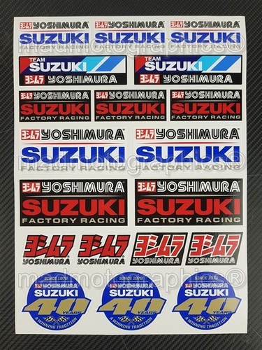 Team Racing gsxr motorcycle decals stickers for Suzuki GSX-R Yoshimura ...
