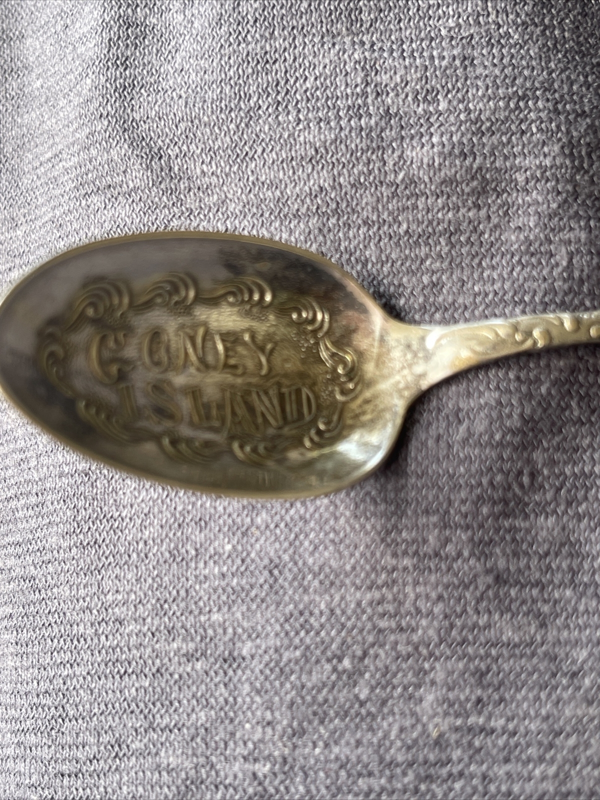 CONEY ISLAND SOUVENIR SPOON W/ ANGEL / CHERUB / CUPID MOTIF | eBay