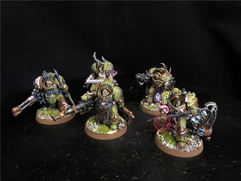 Warhammer 40K DPS painted Death Guard Blightlord Terminators SK5591 | eBay