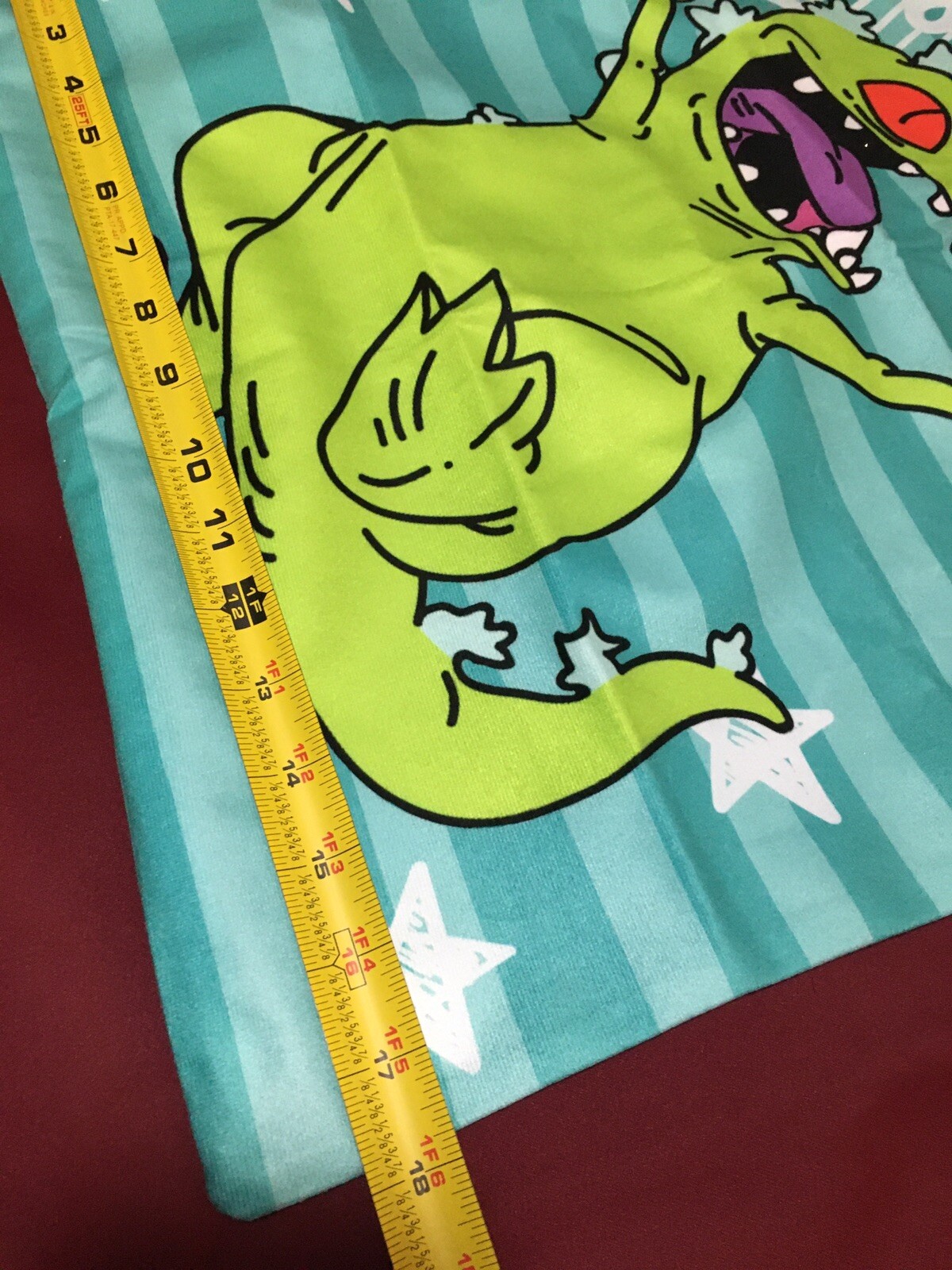 Rugrats Reptar nickelodeon pillow shams small Zippered Blue Stripe 17"× ...