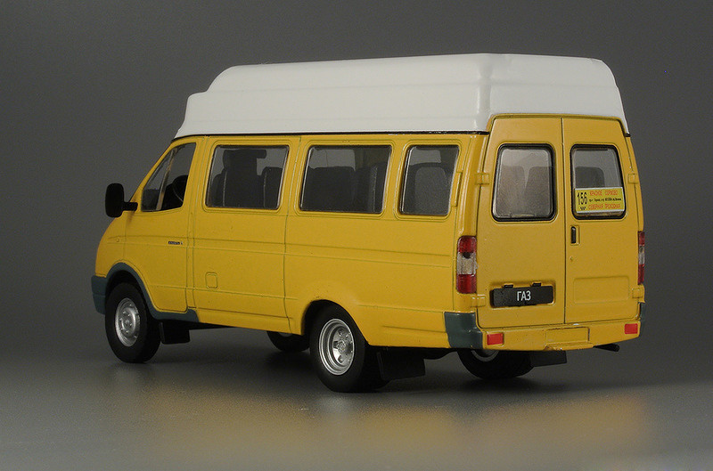 GAZ-322133 GAZelle Russian Taxi Bus 2002 Year 1/43 Scale Collectible ...