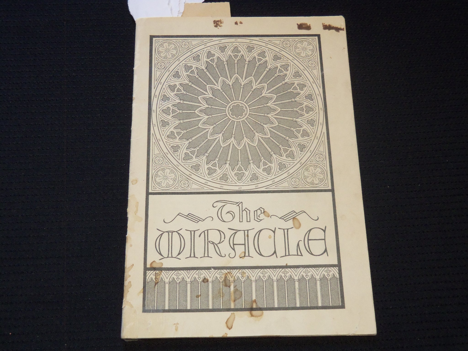 1924 THE MIRACLE STAGE PROGRAM - MAX REINHARDT - CLEVELAND - J 8010 | eBay