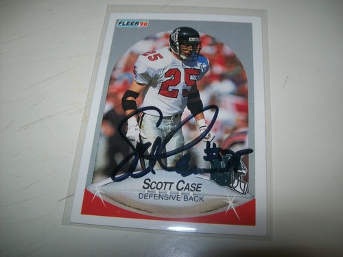 1990 FLEER UPDATE SCOTT CASE AUTOGRAPH SIGNED AUTO #U-58 ATLANTA ...