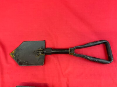 MILITARY US GI U.S STEEL TRI FOLD TRENCHING STEEL SHOVEL HIKING CAMPING ...