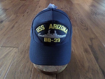 USS ARIZONA BB-39 NAVY SHIP HAT OFFICIAL U.S MILITARY BALL CAP U.S.A ...