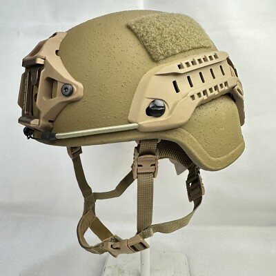 Medium Coyote Brown ACH Ballistic Military Advanced Combat Helmet MICH ...