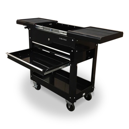 418 US PRO TOOLS TOOL CART TROLLEY MOBILE WORKSTAION BOX GLOSS BLACK ...