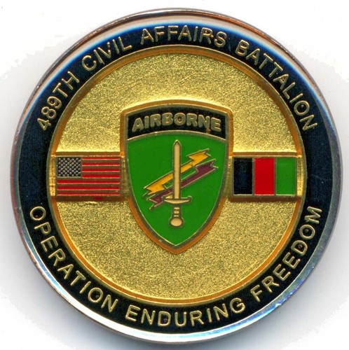 US Army Challenge Coin - 489th Civil Affairs Battalion OEF | eBay