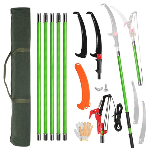 24 FT Length Tree Pole Pruner Saw Outdoor Hand Saw Tools Extendable | eBay