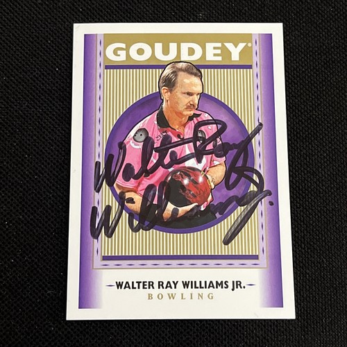 WALTER RAY WILLIAMS JR 2019 UD GOODWIN CHAMPIONS BOWLING SIGNED ...