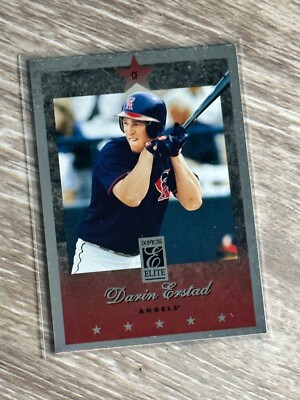 1997 Donruss Elite Stars Anaheim Angels Baseball Card #58 Darin Erstad ...