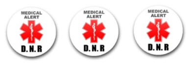 25MM / 1" BUTTON BADGES X3 MEDICAL ALERT DNR DO NOT RESSUCITATE | eBay UK