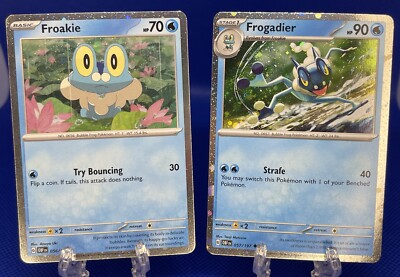 Pokemon TCG Froakie Frogadier 056/057/197 Obsidian Flames Cosmos Holo ...