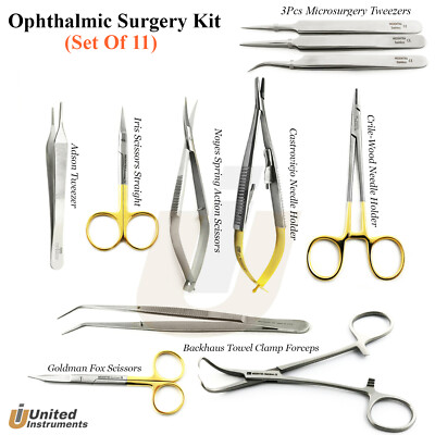 Ophthalmic Surgery Instruments Plastic Surgery Instrument Kit Eye ...