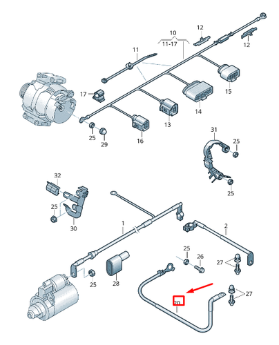 NEW VW SHARAN 7N GEARBOX EARTH LINE 5N0971250AJ 5N0-971-250-AJ | eBay