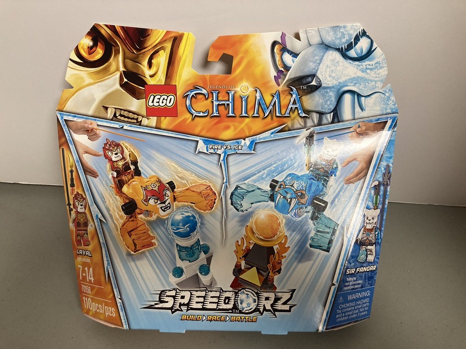 RETIRED SET 70156 - LEGO LEGENDS OF CHIMA: FIRE vs ICE- SPEEDoRZ - NEW ...