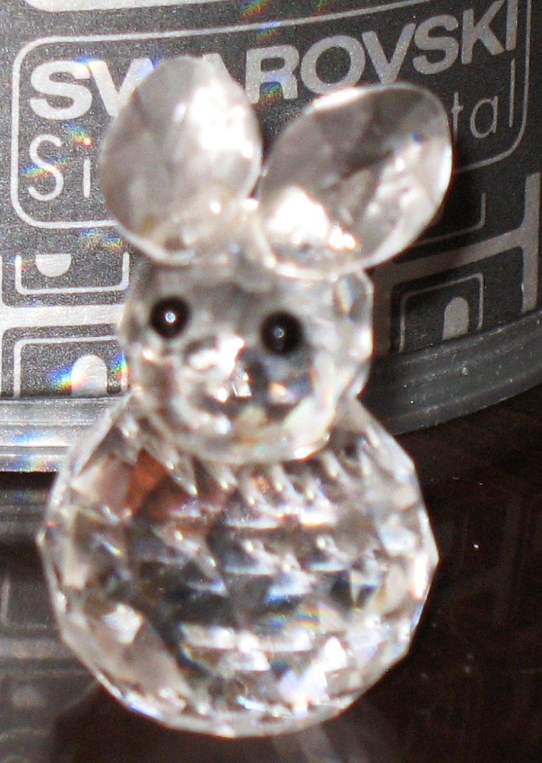 SWAROVSKI Crystal RABBIT Mini Figurine 1" long x 3/4" w x 1 1/8" h ...