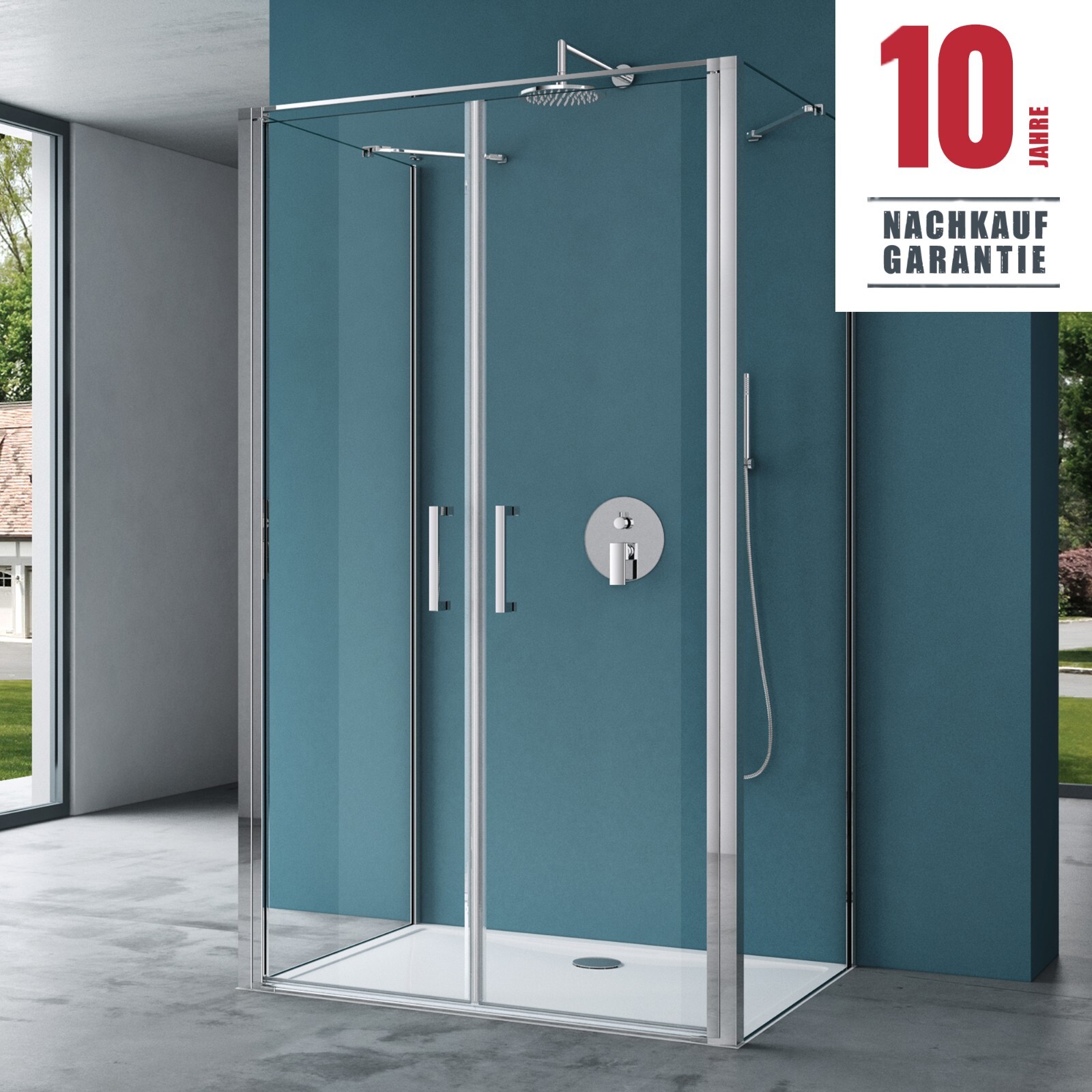 Duschkabine U-FORM Duschabtrennung Duschtür