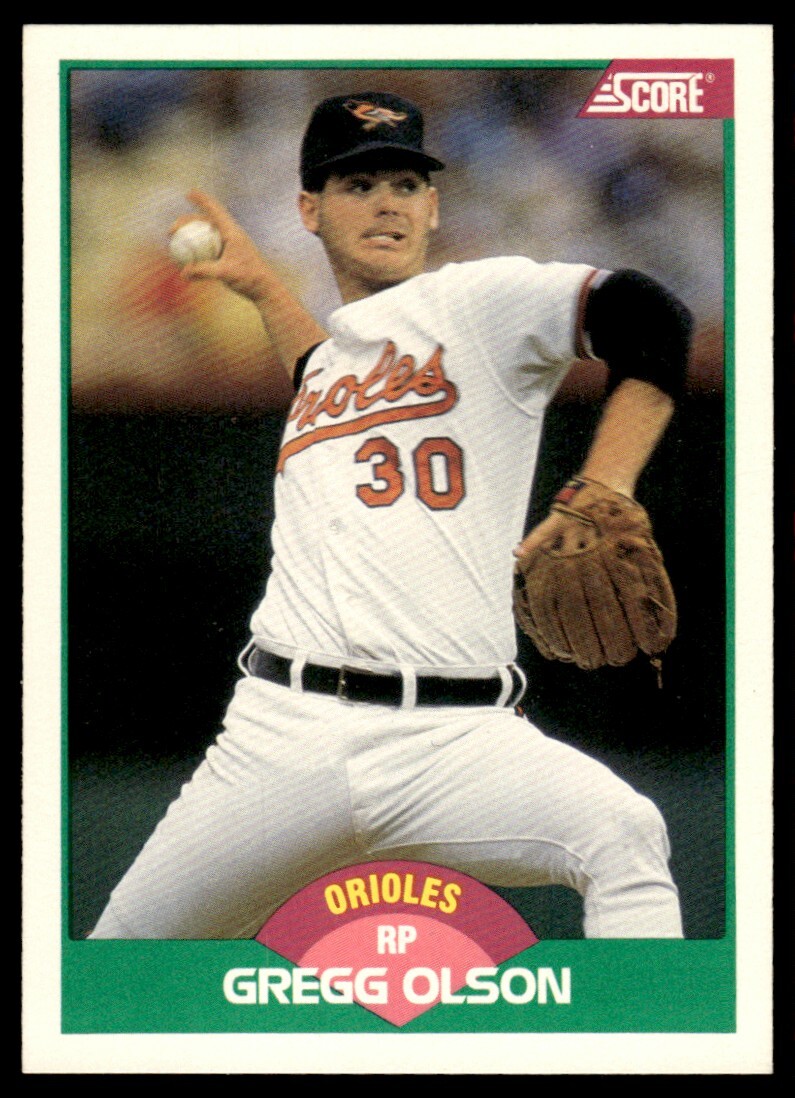 1989 Score Rookie & Traded #96T Gregg Olson Rookie Baltimore Orioles | eBay