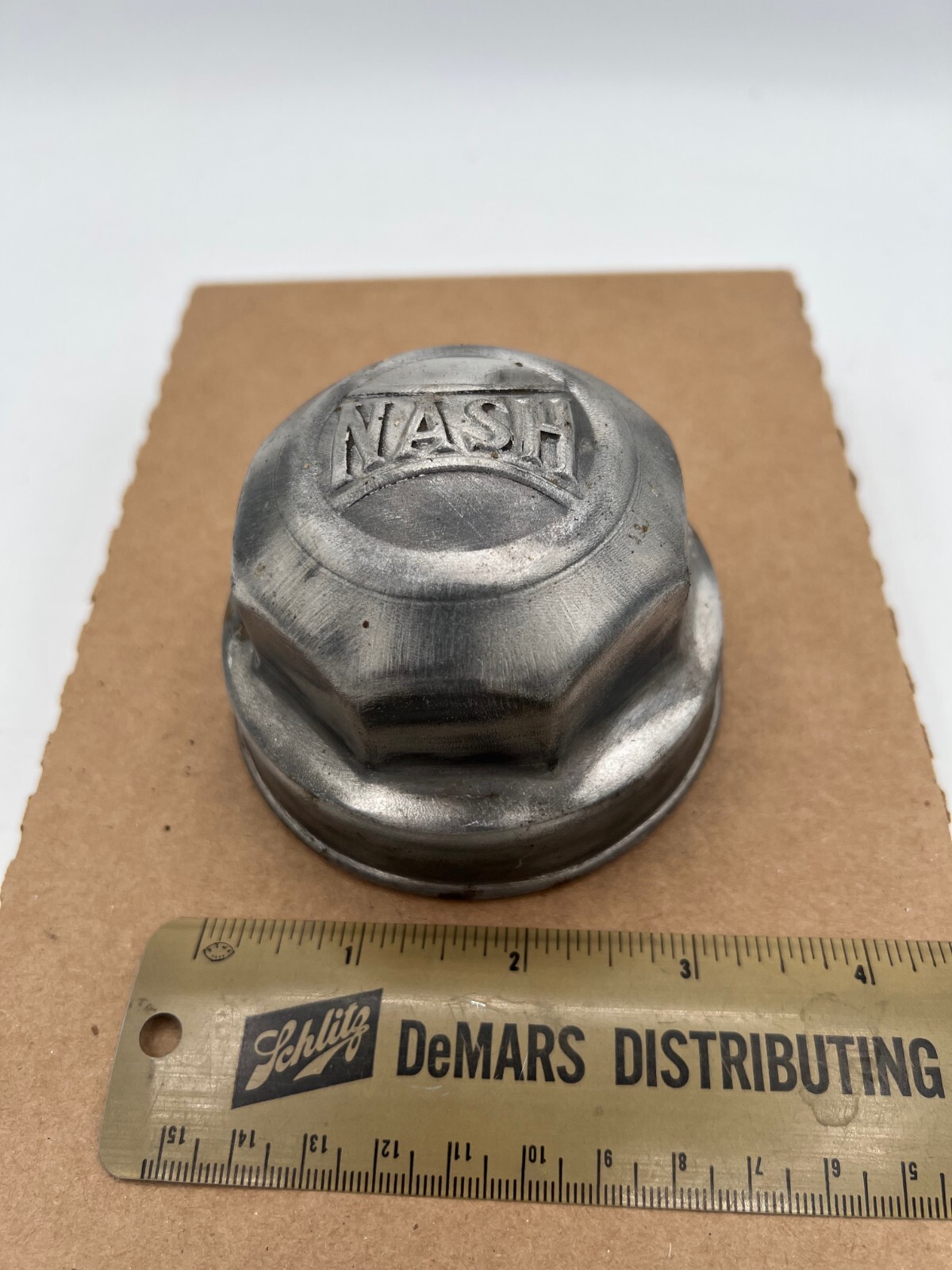 Vintage Aluminum NASH THREADED HUB CAP GREASE DUST COVER | eBay