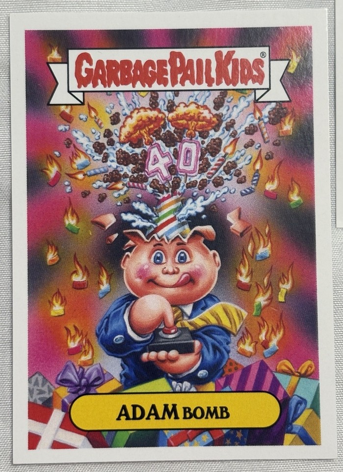 RARE TOPPS 5 CARD PROMO SET SDCC GREENLIGHT GPK 40th ADAM BOMB GARBAGE ...