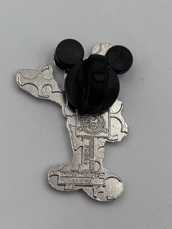 Disney Trading Pin Silver Mickey Mouse Hidden mickey 11 of 20 | eBay