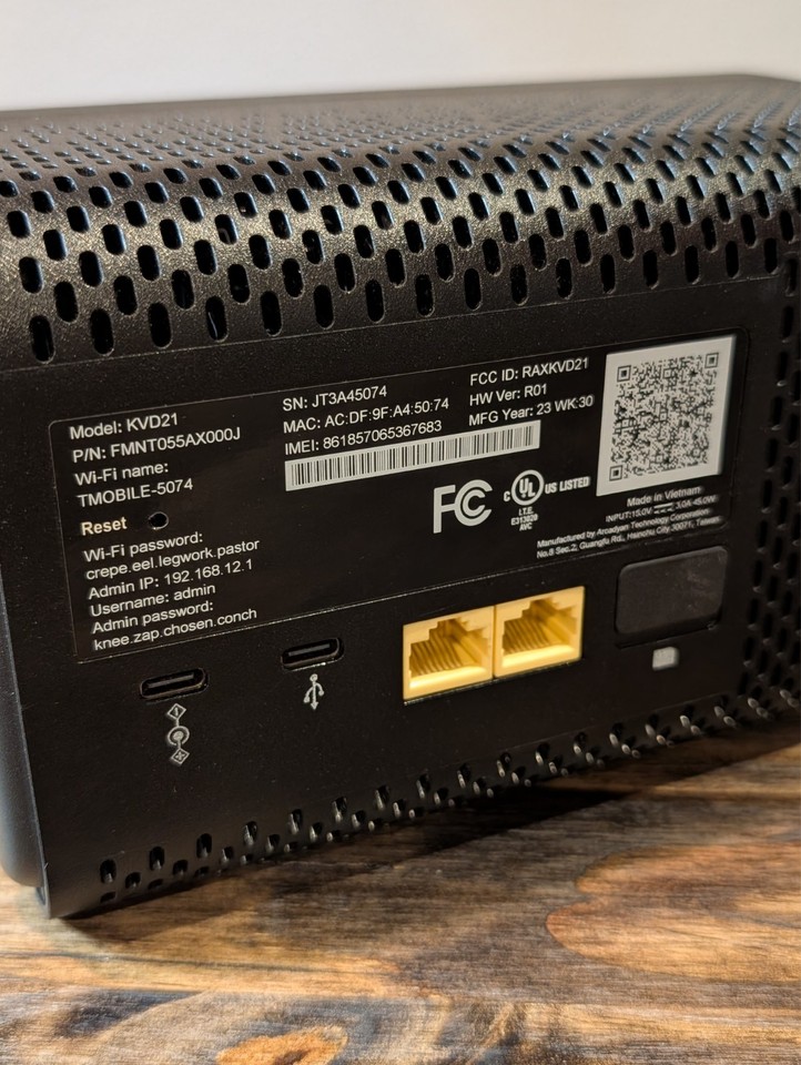 T-Mobile ARC KVD21 5G Home Internet Gateway Modem Only - No Power Cord ...