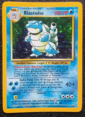 Blastoise Base Set Unlimited HOLO 2/102 Rare Pokemon Card NM WOTC | eBay