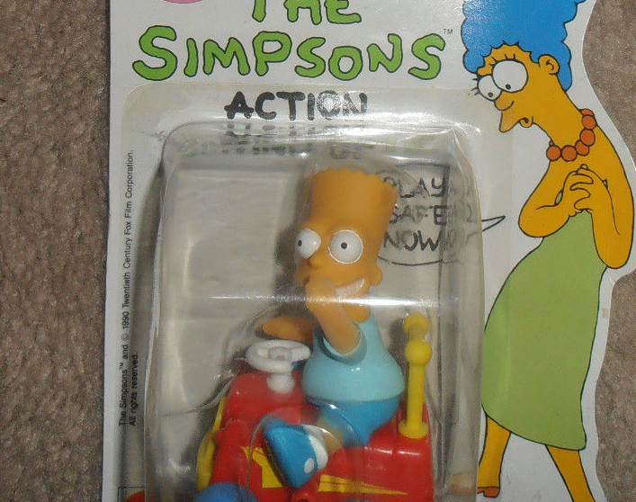 VERY RARE VINTAGE 1990 MATTEL THE SIMPSONS ACTION WIND UP FIGURE OLD | eBay