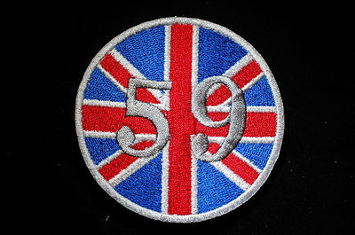 59 Club/Union Jack Iron/Sew On Patch Biker Rocker Ton Up Boys No170 ...