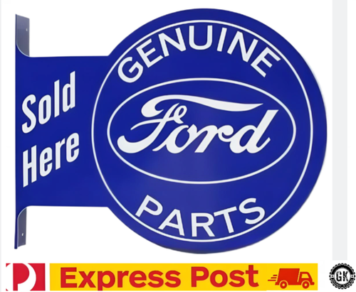 tin signs man cave shed garage Flanged Double sided - Ford Genuine ...