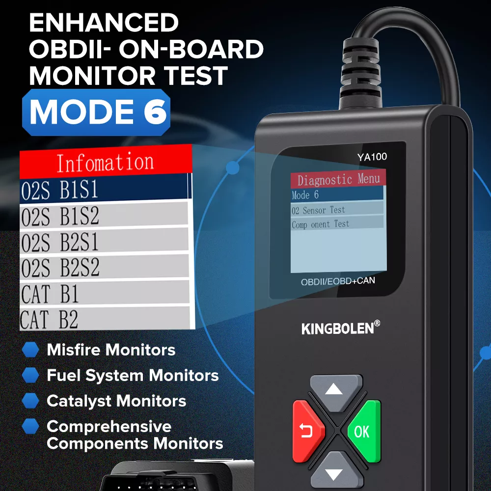 2025 YA100 Car OBD2 EOBD Scanner Diagnostic Tool Fault Code Readers ...