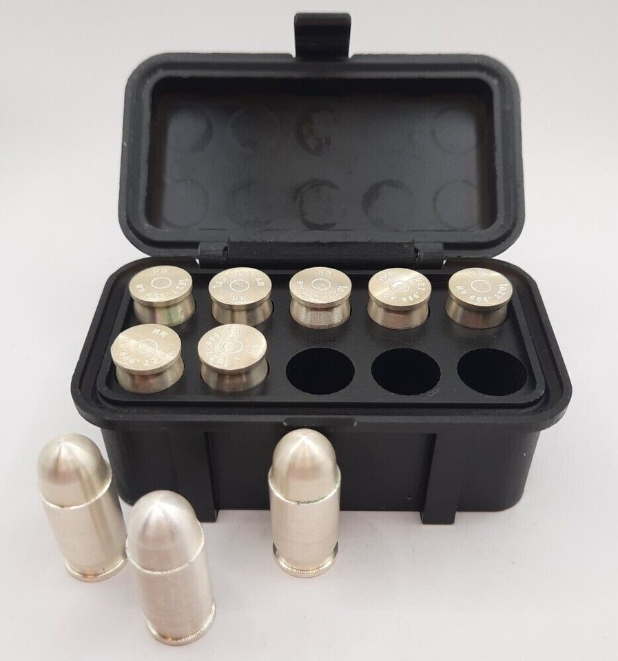 Box of 10- Mason Mint 1 oz .999 Fine Silver Bullet .45 Caliber ACP | eBay