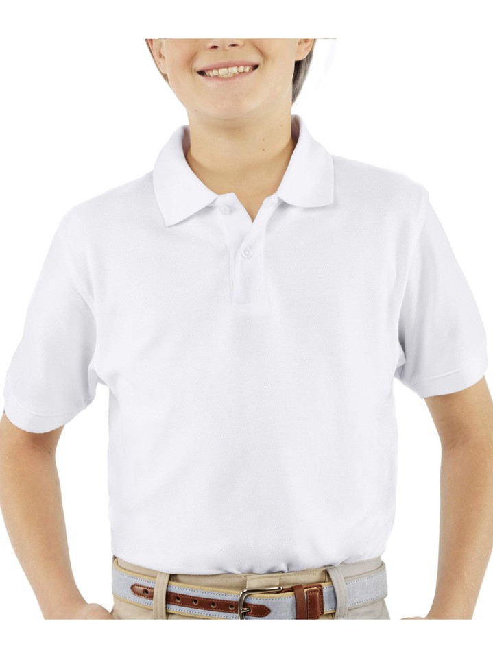 George Boys School Uniform Short Sleeve Polo Shirt 6-7, 8, 10-12, 14-16 ...