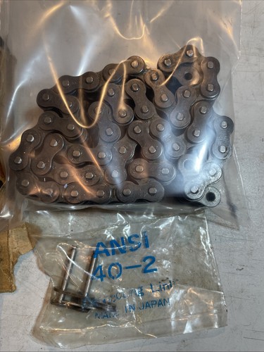 HKK Chain 40-2 RIV 3 Ft 72 Pitch With Connecting Link | eBay