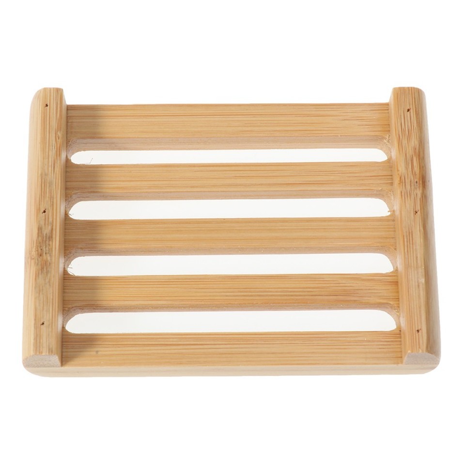 Bath Soap Holder Bathroom Container Handmade Storage Bamboo Tray | eBay ...