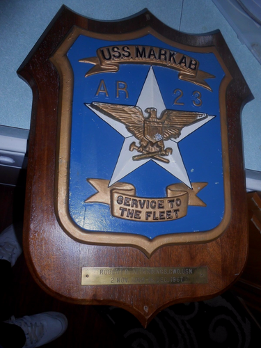 WW2 USS MARKAB 1940s Destroyer Navy Service Plaque | eBay