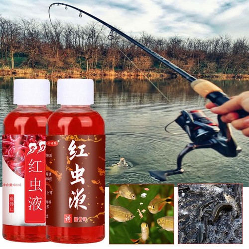 60ml Strong Fish Attractants Concentrated Red Worm Baits Additive f ...