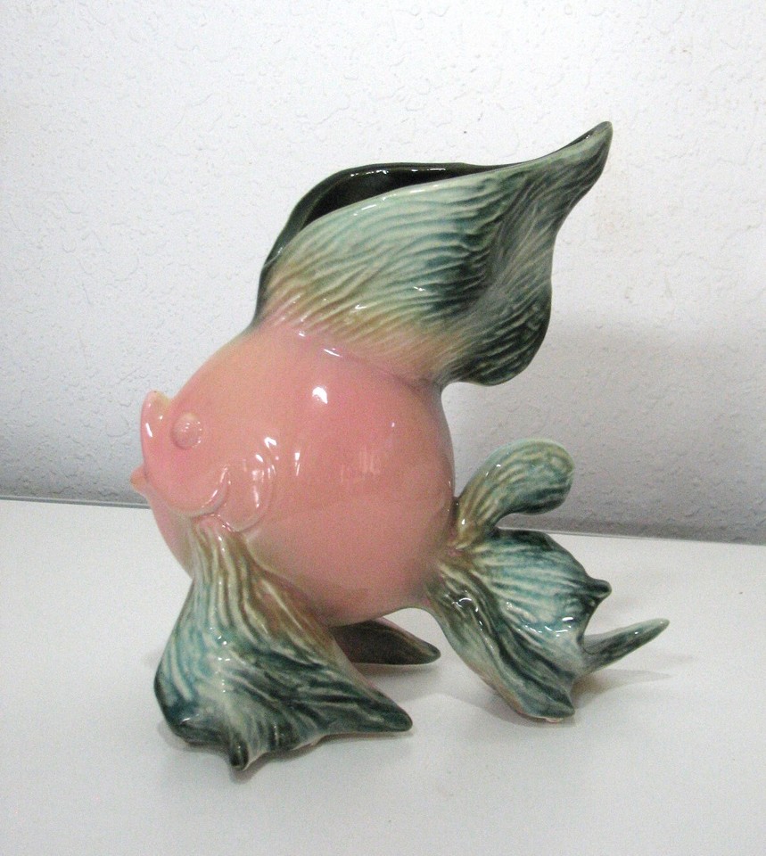 vintage Hull art Ebb Tide Angel fish vase planter, E-6, Mint | eBay