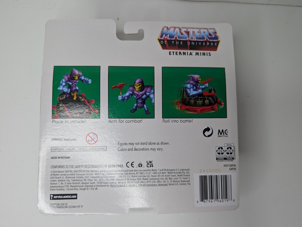 Mattel Masters of the Univers Eternia Minis SKELETOR and ROTON Mini ...