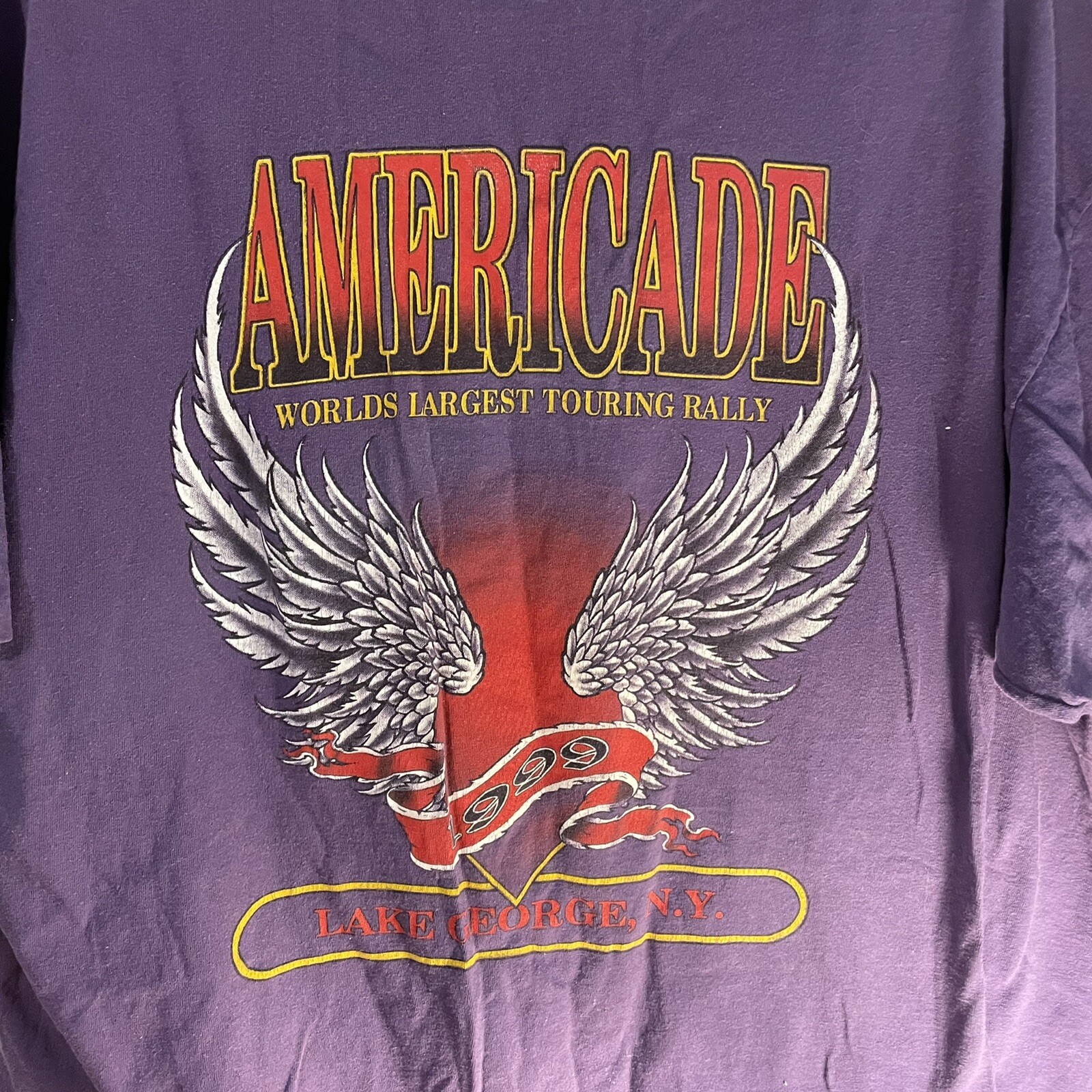 Vintage 1999 Lake George NY Americade Motorcycle Rall… - Gem