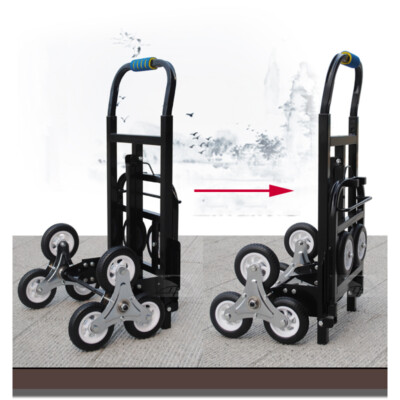 TECHTONGDA Portable Stair Climbing Folding Cart Climb Hand Truck Backup ...